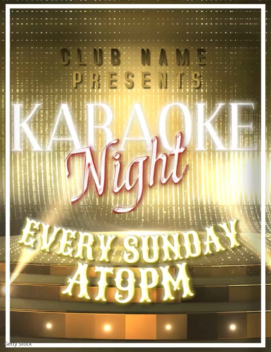 Copy of KARAOKE POSTER | PosterMyWall