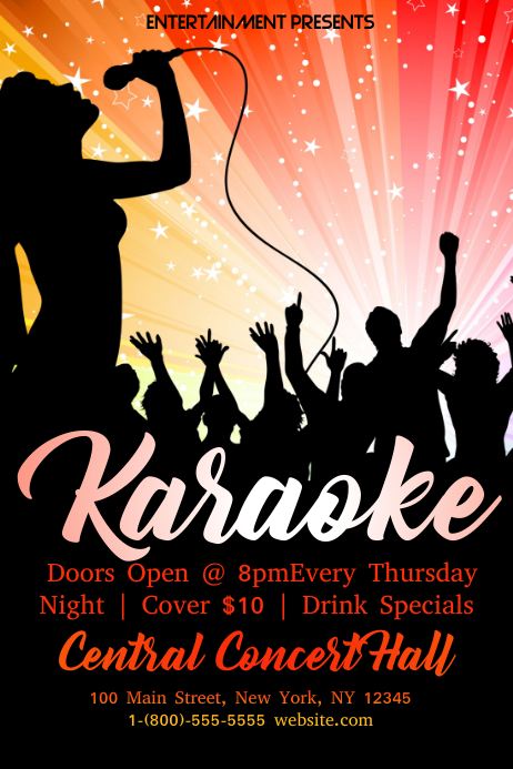 Karaoke Template | PosterMyWall