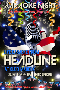 Karaoke Weekend Flyer or Poster Template | PosterMyWall