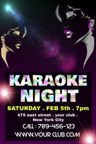 Karaoke contest judging sheet Template | PosterMyWall