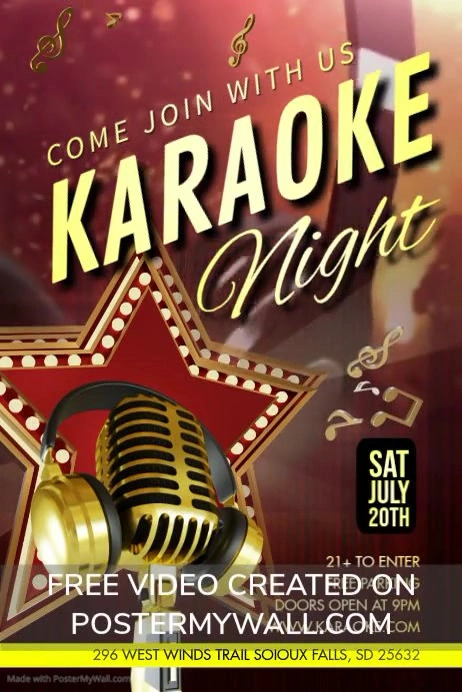 Karaoke Poster Templates | PosterMyWall