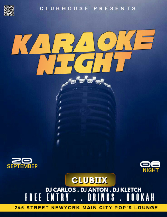 karaoke posters Template | PosterMyWall