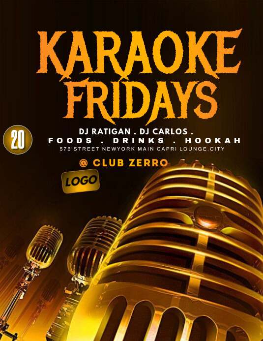 karaoke posters Template | PosterMyWall