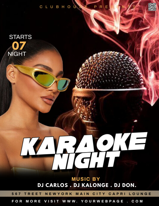 karaoke posters Template | PosterMyWall