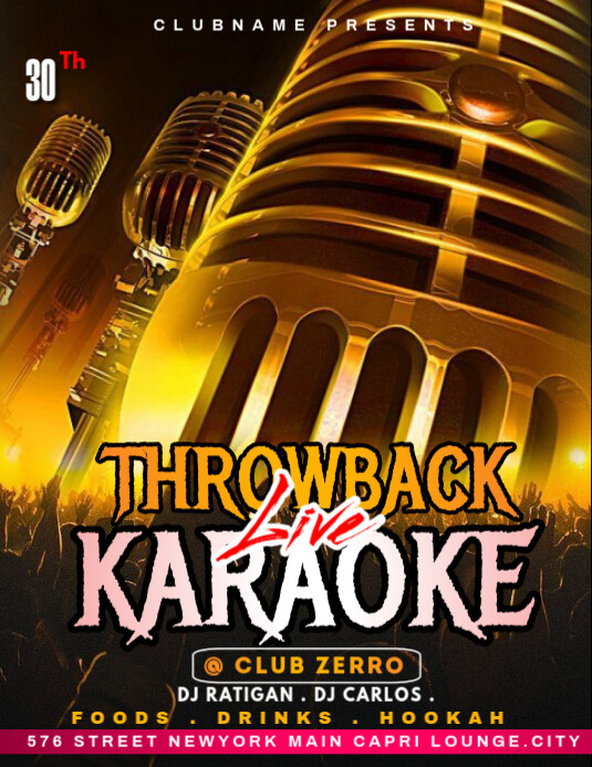 Copy of karaoke posters | PosterMyWall