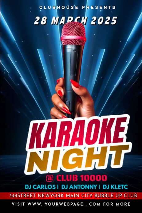 Copy of karaoke posters | PosterMyWall