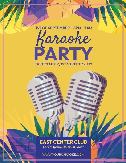 karaoke template | PosterMyWall