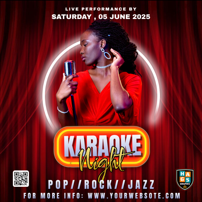 KARAOKE TEMPLATE.E | PosterMyWall