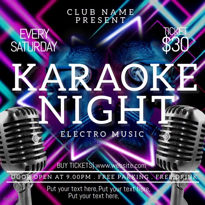 Karaoke Posters Templates | PosterMyWall