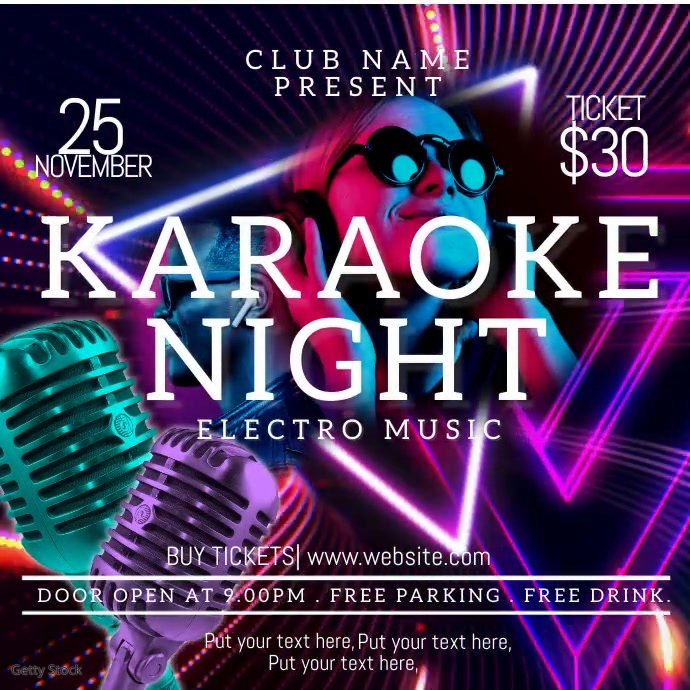 KARAOKE VIDEO TEMPLATES | PosterMyWall