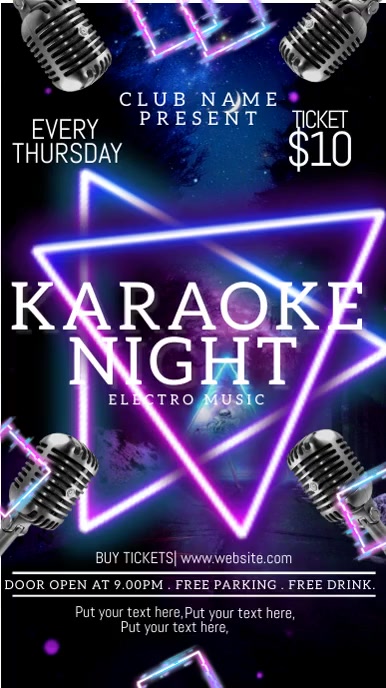 KARAOKE VIDEO TEMPLATES | PosterMyWall