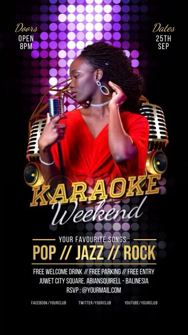 Karaoke Weekend Instagram Template | PosterMyWall