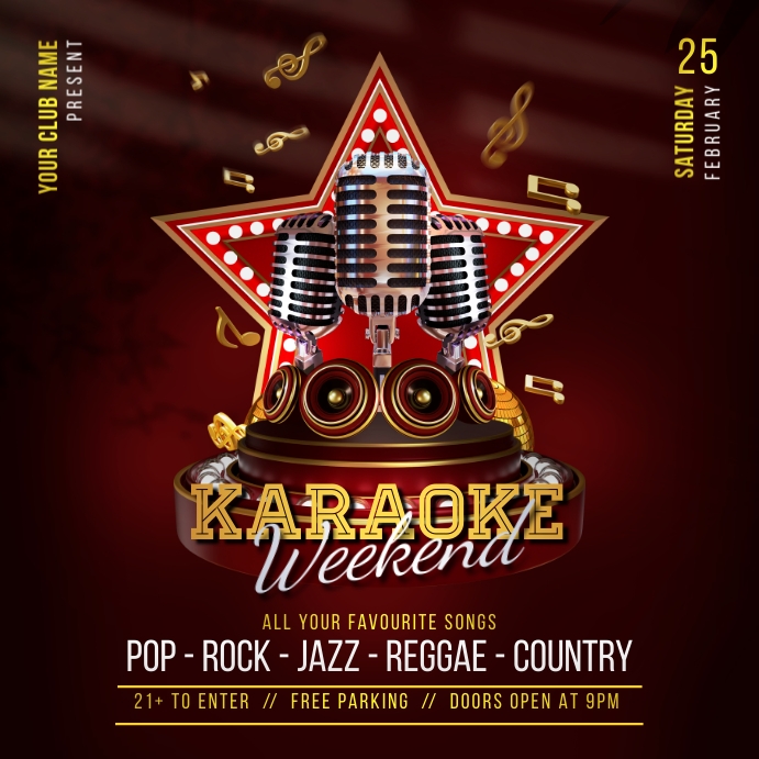 Copy of Karaoke Weekend Instagram Template | PosterMyWall