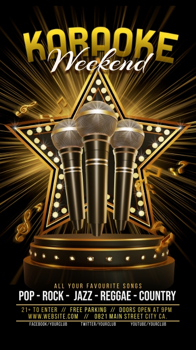 Karaoke Weekend Instagram Template | PosterMyWall
