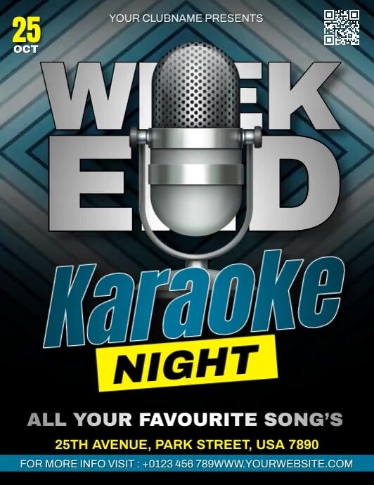 Copy of Karaoke Weekend Night | PosterMyWall