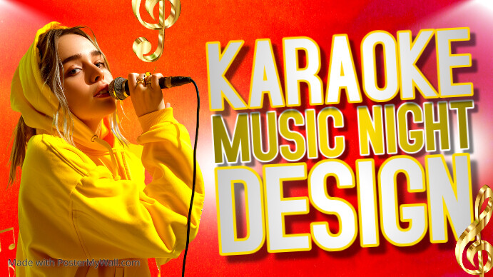 KARAOKE YOUTUBE THAMBNAIL Template | PosterMyWall