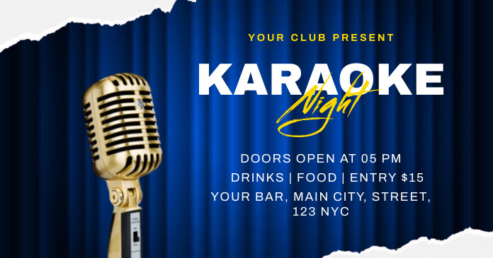 KARAOKE.R Template | PosterMyWall