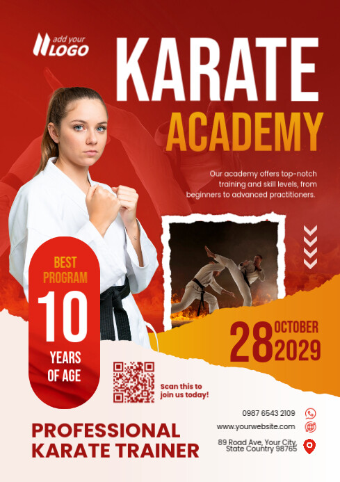 karate academy Template | PosterMyWall