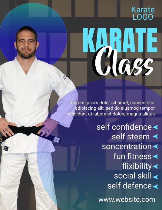 Karate Class Ads Template | PosterMyWall