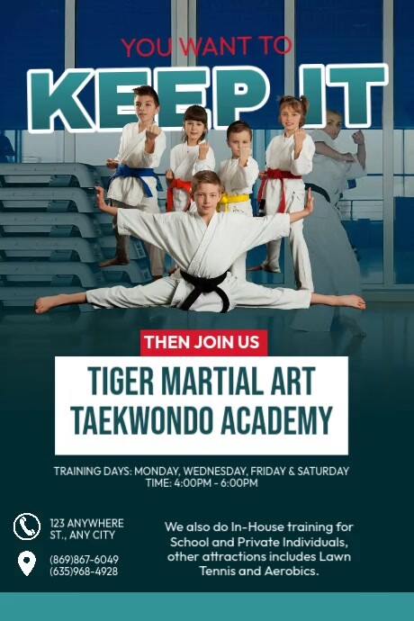 Karate Class Template | PosterMyWall