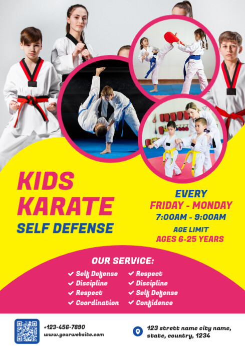 Karate Class Flyer Template | PosterMyWall