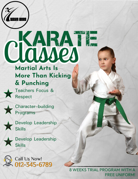 Copy of Karate Classes Flyer (us Letter) | PosterMyWall