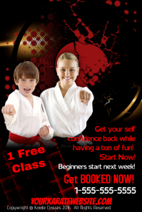 Karate Martial Arts Classes Flyer Template | PosterMyWall
