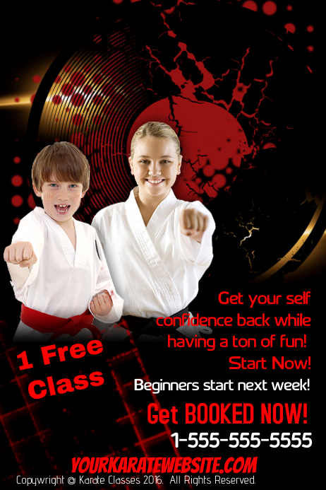Karate Classes Template | PosterMyWall