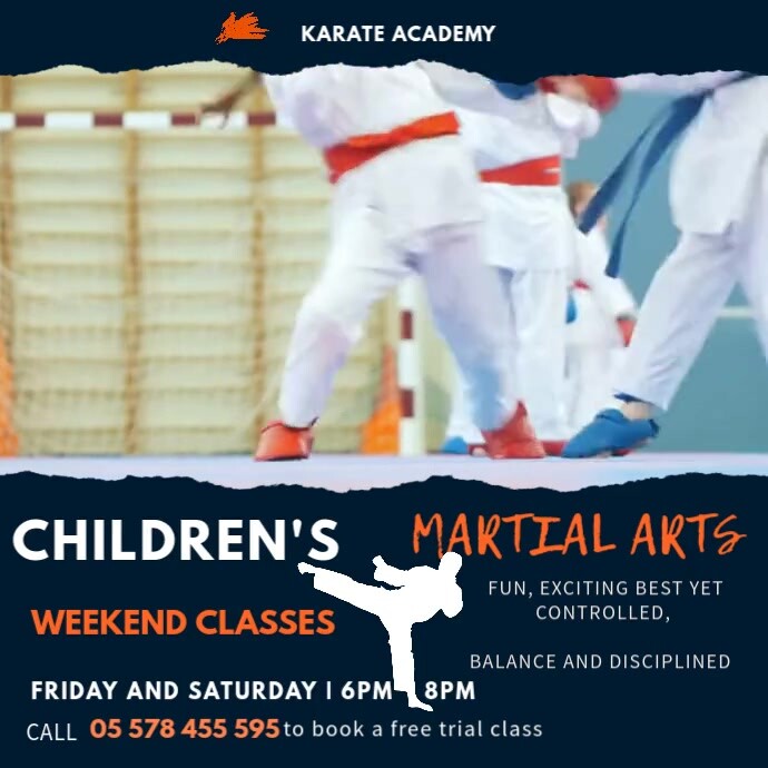 Copy of Karate club | PosterMyWall