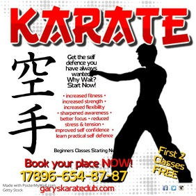 Customize Karate Poster Templates | PosterMyWall