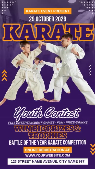Karate Competition Template | PosterMyWall