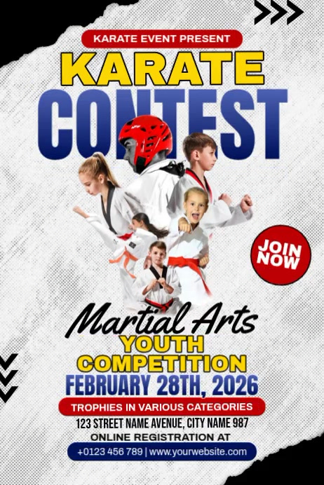 Karate Contest Template | PosterMyWall