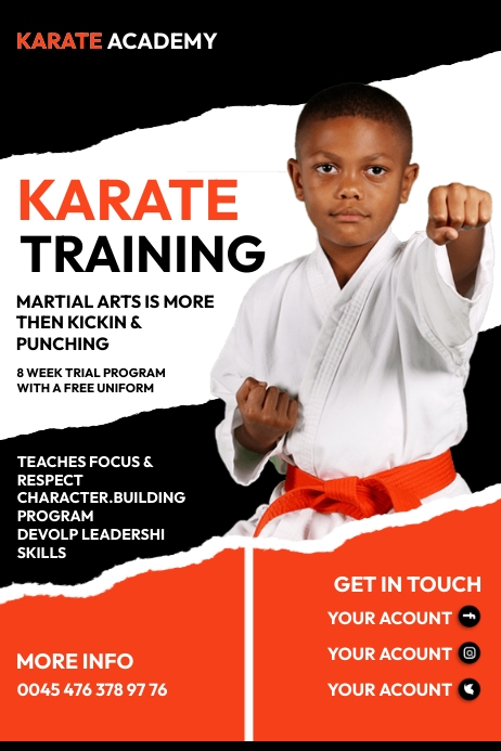 Karate Template | PosterMyWall