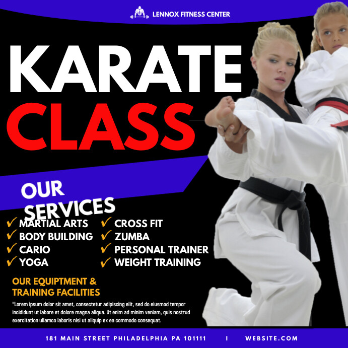 Karate Template | PosterMyWall