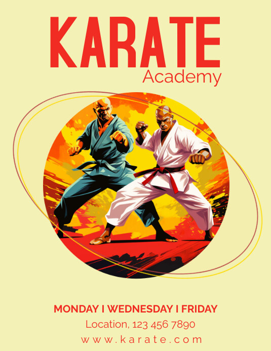 Karate flyer Template | PosterMyWall