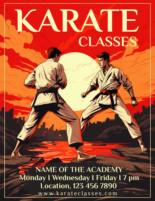 Karate flyer Template | PosterMyWall