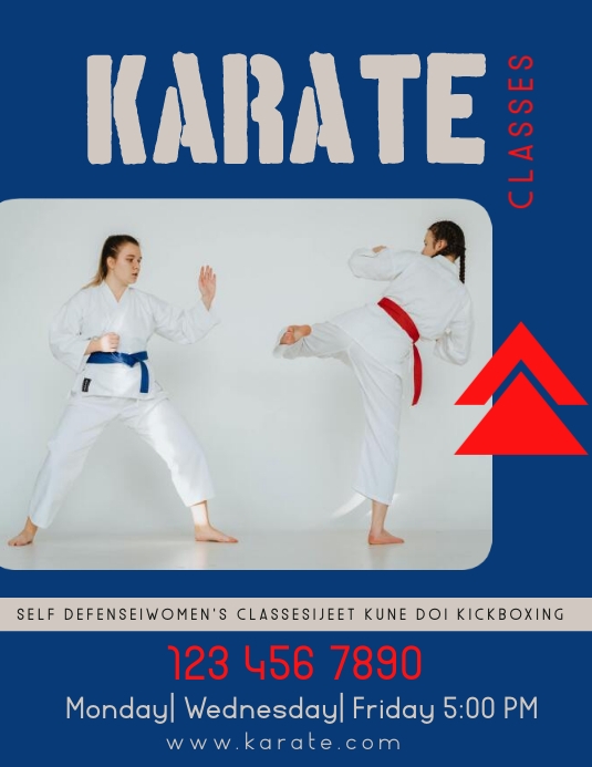 Modèle Flyer Karaté | PosterMyWall