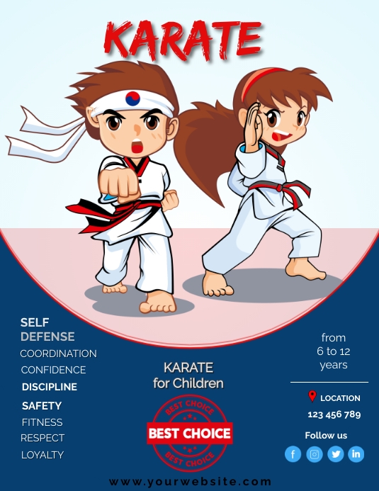 Karate for children Template | PosterMyWall