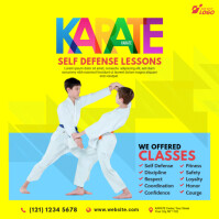 Kids Karate Lessons Ad Template | PosterMyWall