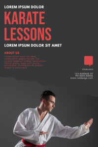 Karate classes flyer template | PosterMyWall