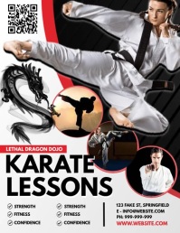 Karate Lessons Poster Template | PosterMyWall