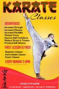 Karate Classes Poster Template | PosterMyWall