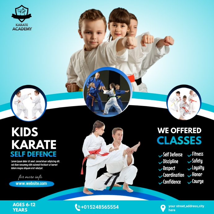 Copy of karate poster | PosterMyWall
