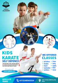 karate lessons poster template | PosterMyWall