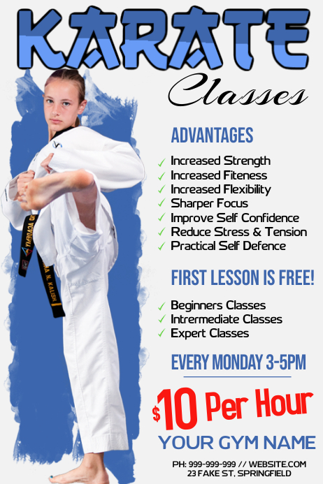 Karate Poster Template | PosterMyWall
