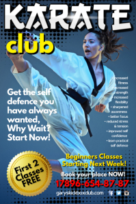 Free Customizable Karate Poster Templates | PosterMyWall