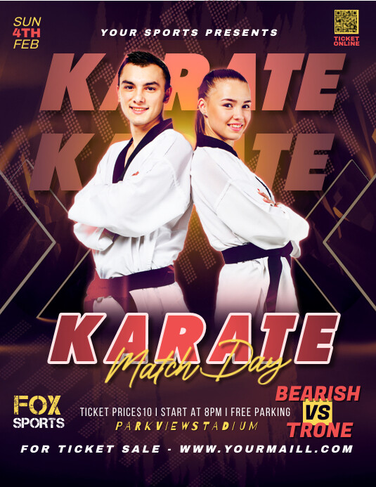 Karate Sport Flyer Template | PosterMyWall