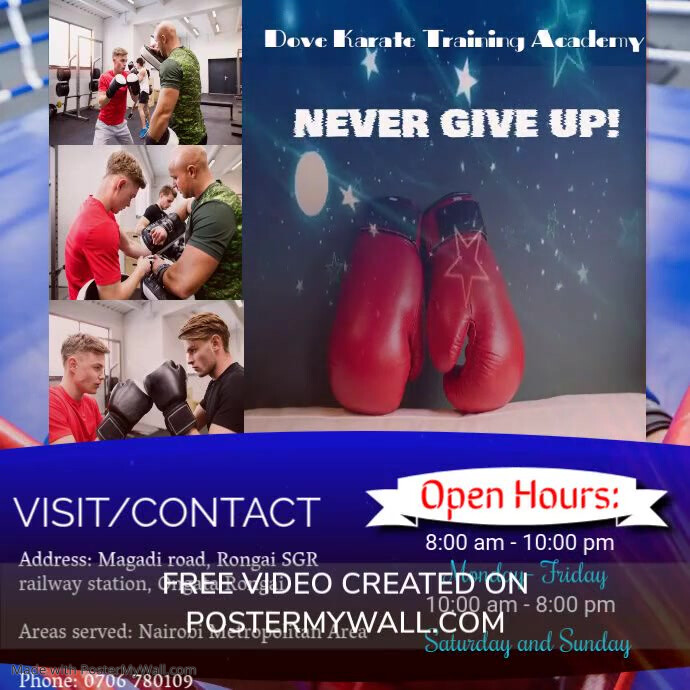 Karate Training Academy Template | PosterMyWall