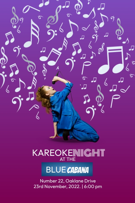 Kareoke Poster (1) Template | PosterMyWall