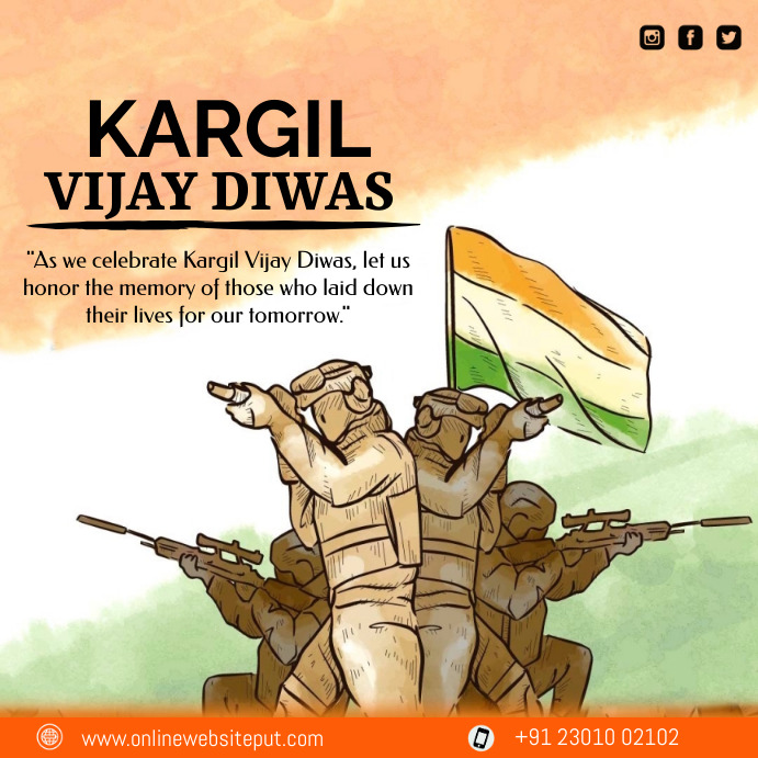 kargil vijay diwas poster Template | PosterMyWall